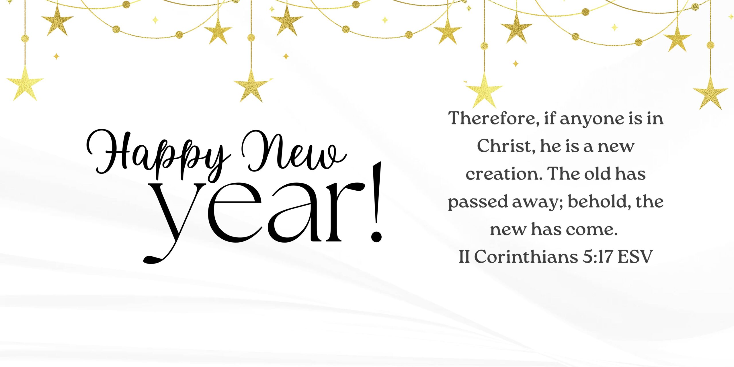 New Year Scripture Banner - Bethel Christian Academy